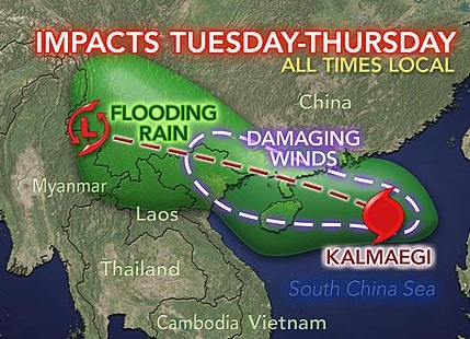 Typhoon Kalmaegi Hits Philippines, May affect China & Vietnam | Skymet ...