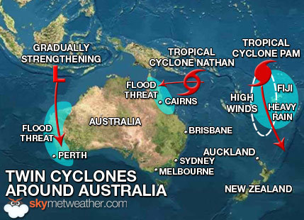Four cyclones at a time around Australia-Rarest of the Rare? | Skymet ...