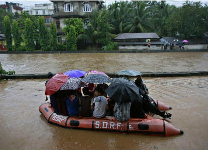 Torrential rains, landslides disrupt life in Silchar, Assam | Skymet ...