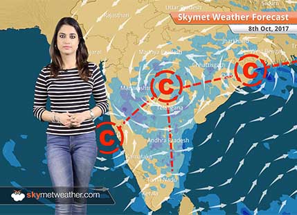 Rain figures across North, East, Central and South India | Skymet ...
