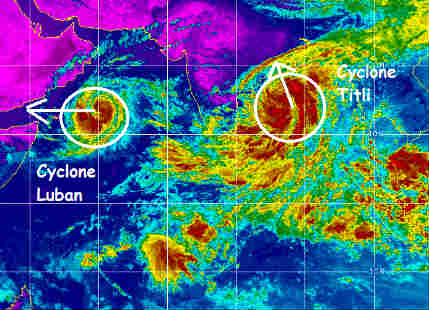 Twin cyclones, Luban and Titli keep Indian seas active | Skymet Weather ...