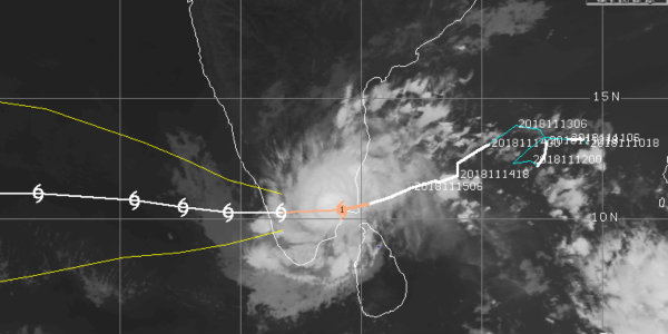 Must Watch: Cloud build up of Cyclone Gaja in less than a minute ...
