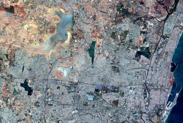 Chennai water crisis: Before and after satellite images that show lakes ...