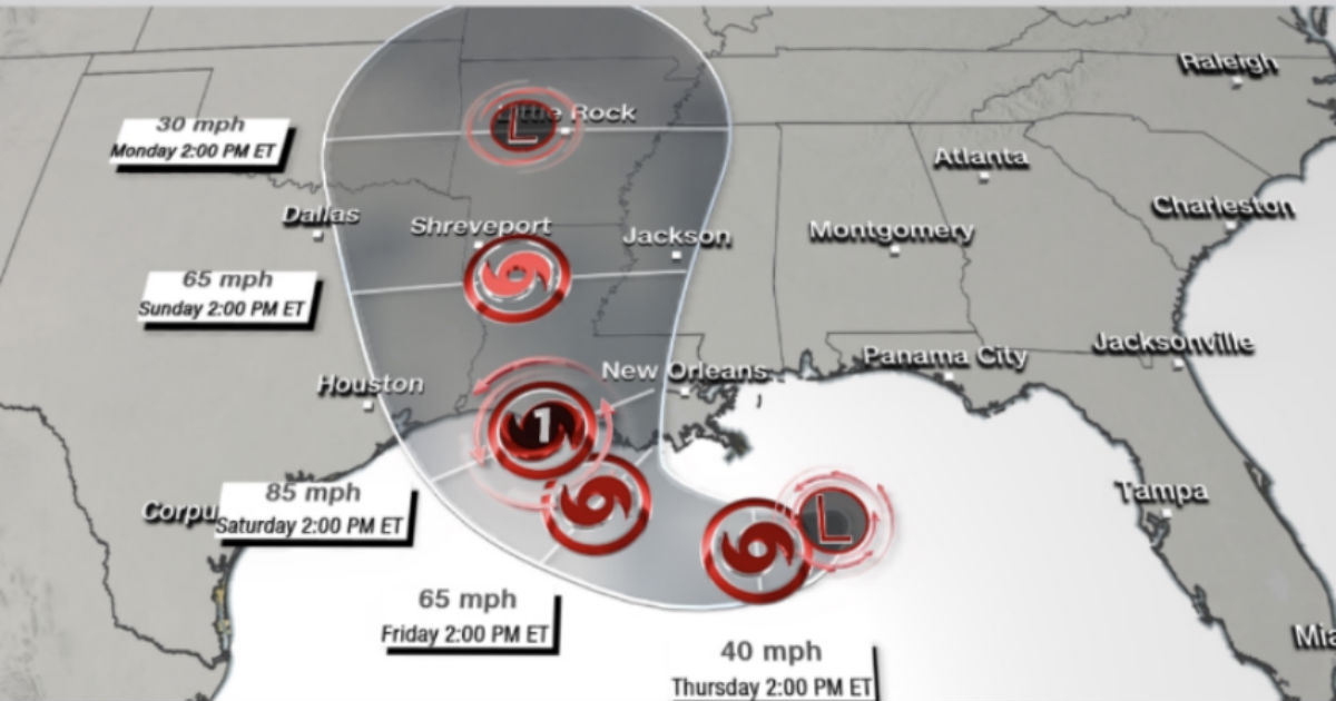 First storm of season, Hurricane Barry to affect Louisiana, Alabama ...
