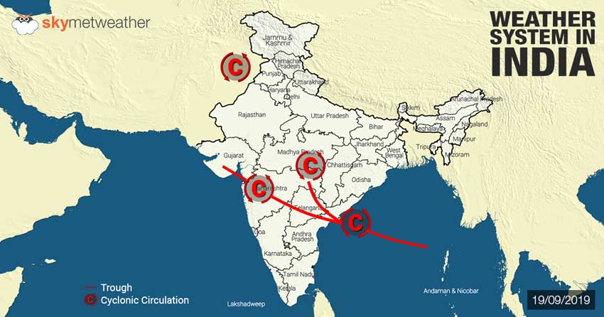 Weather Forecast for September 20 Across India | Skymet Weather Services