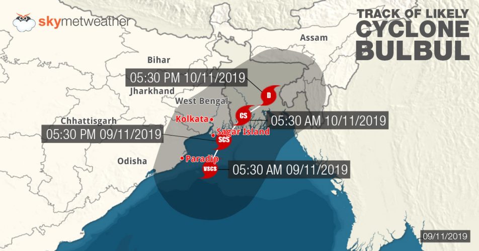 impact of Cyclone Bulbul on Indian Coast : Latest news and update on ...