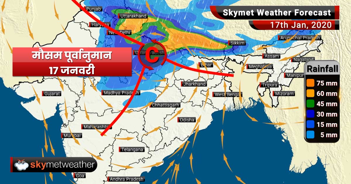 Weather Forecast Jan 17: Heavy rain with hailstorm likely in Uttar ...