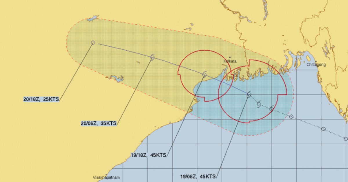 Deep depression rapidly intensifies into Tropical Cyclone 4B | Skymet ...