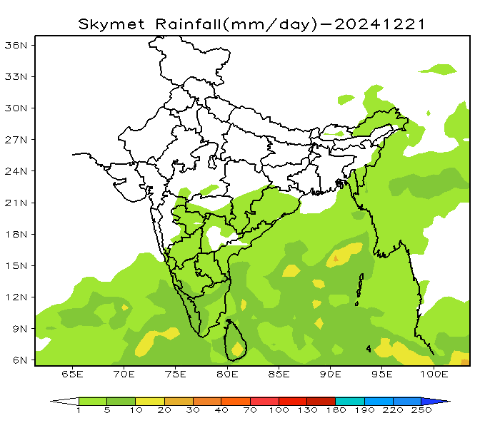 15 days rainfall forecast for all the cities and states of India