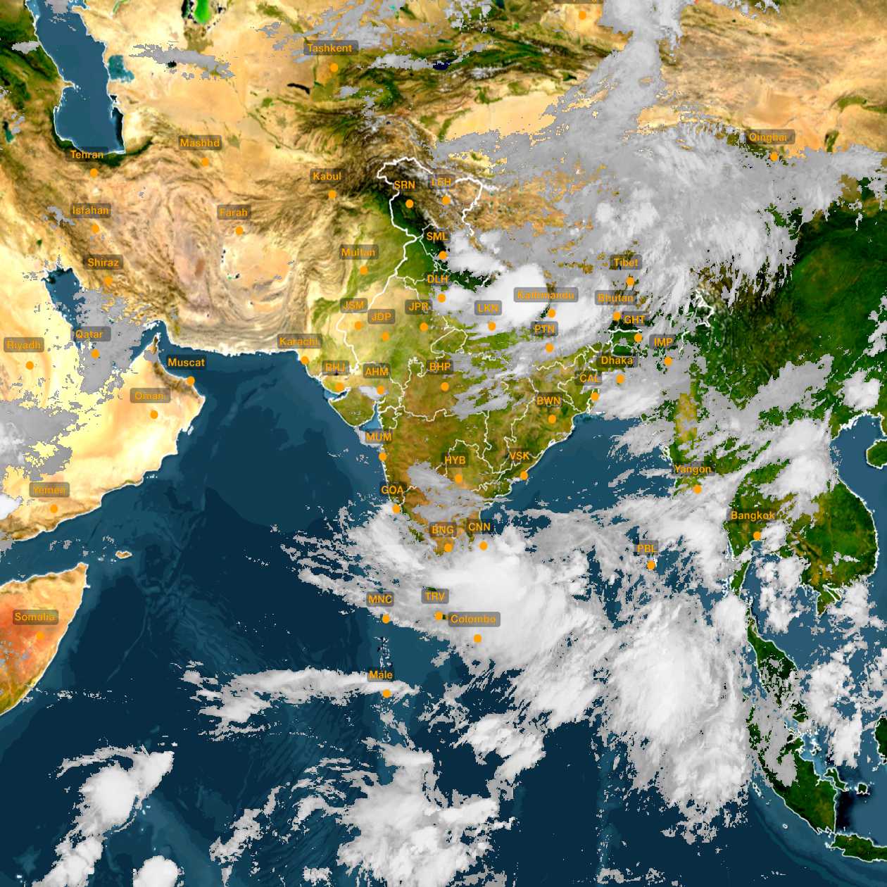 INSAT Weather: Latest Satellite Images And Maps Of India