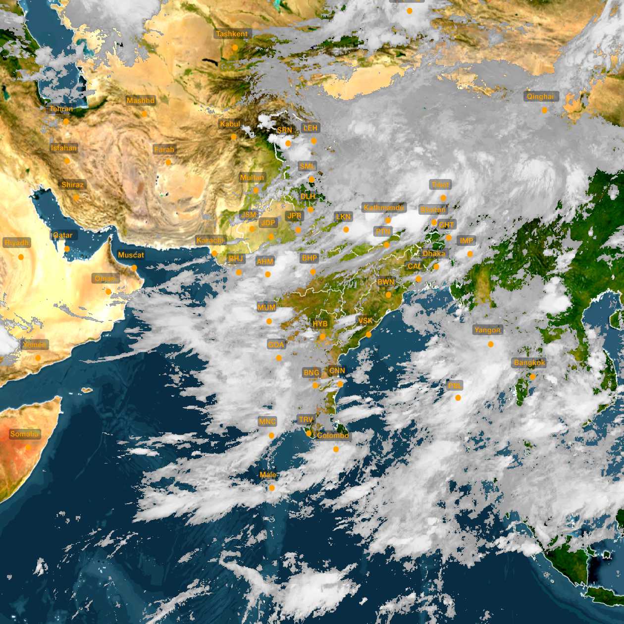 INSAT Weather: Latest Satellite Images And Maps Of India