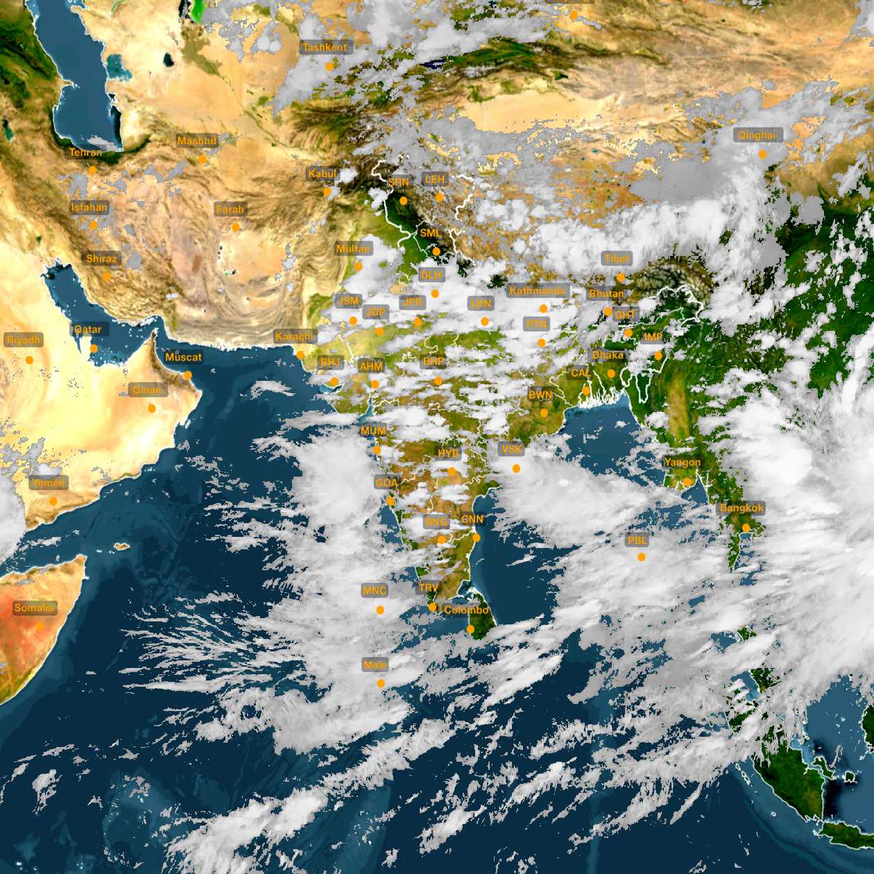 INSAT Weather: Latest Satellite Images And Maps Of India