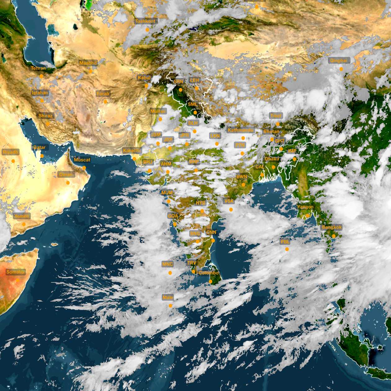 INSAT Weather: Latest Satellite Images And Maps Of India