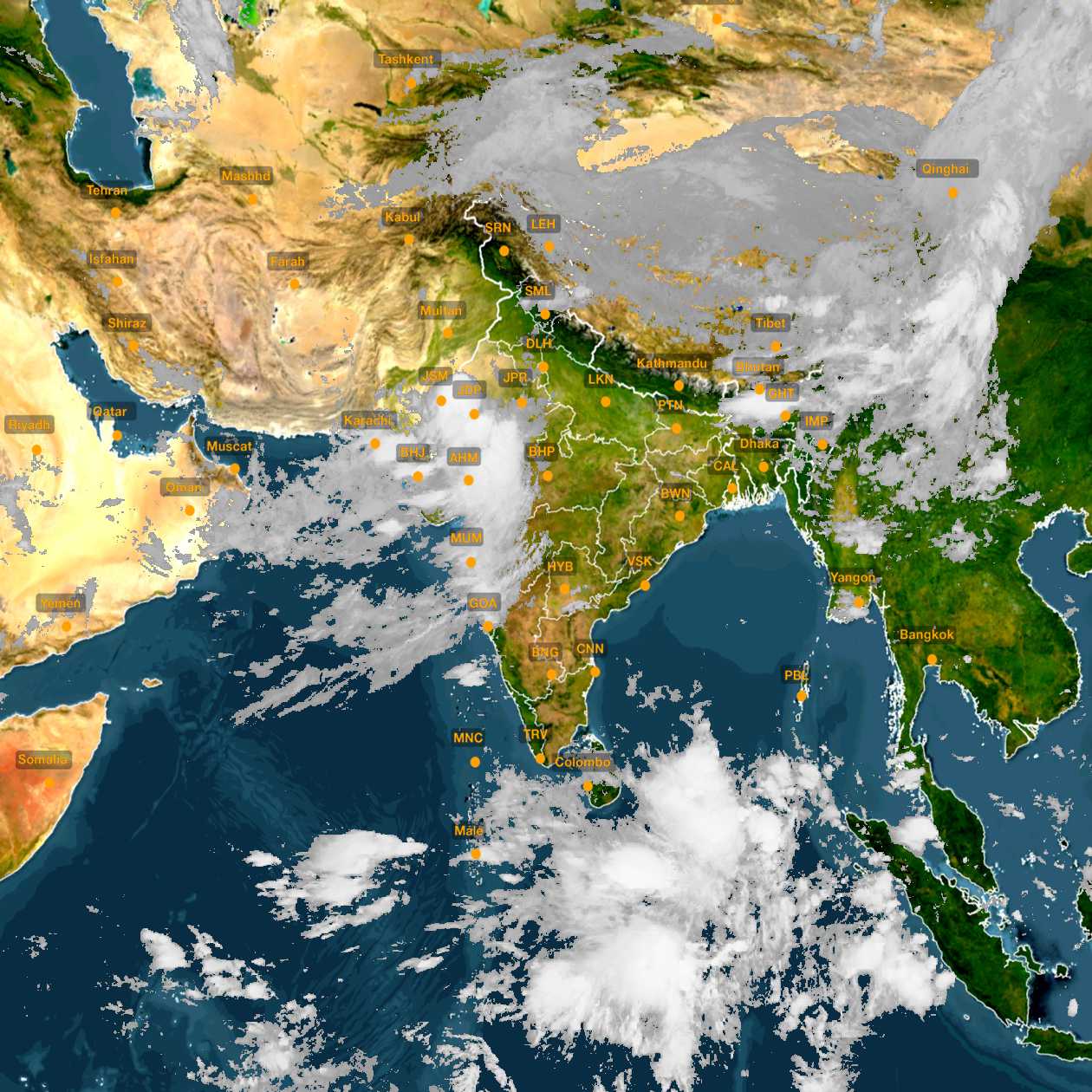 INSAT Weather: Latest Satellite Images And Maps Of India