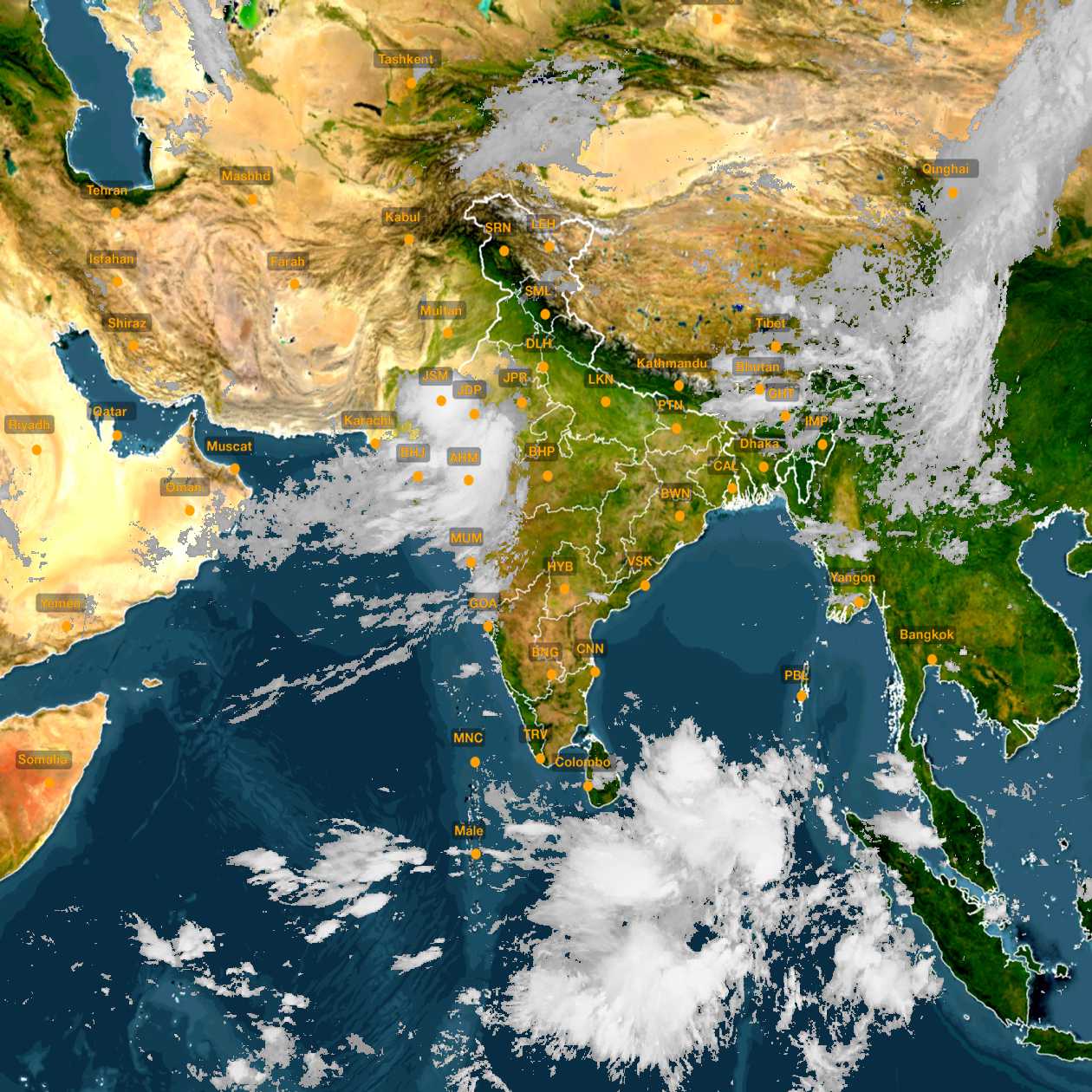 INSAT Weather: Latest Satellite Images And Maps Of India