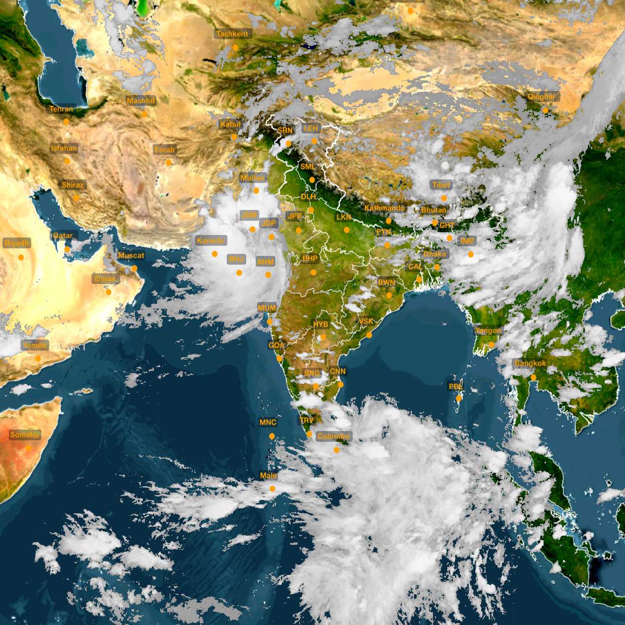 INSAT Weather Latest Satellite Images And Maps Of India INSAT Weather Latest Satellite Images And Maps Of India