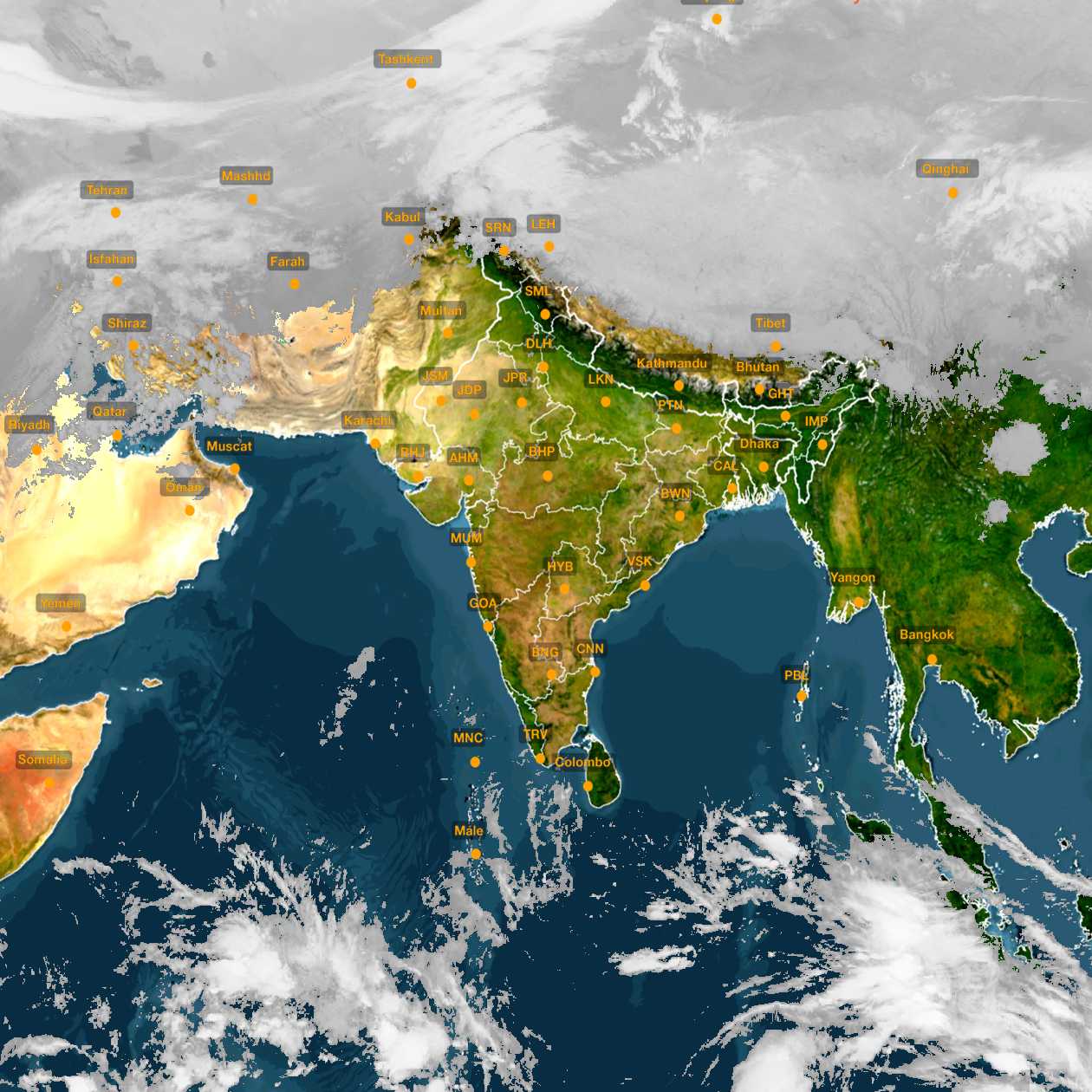 INSAT Weather: Latest Satellite Images And Maps Of India