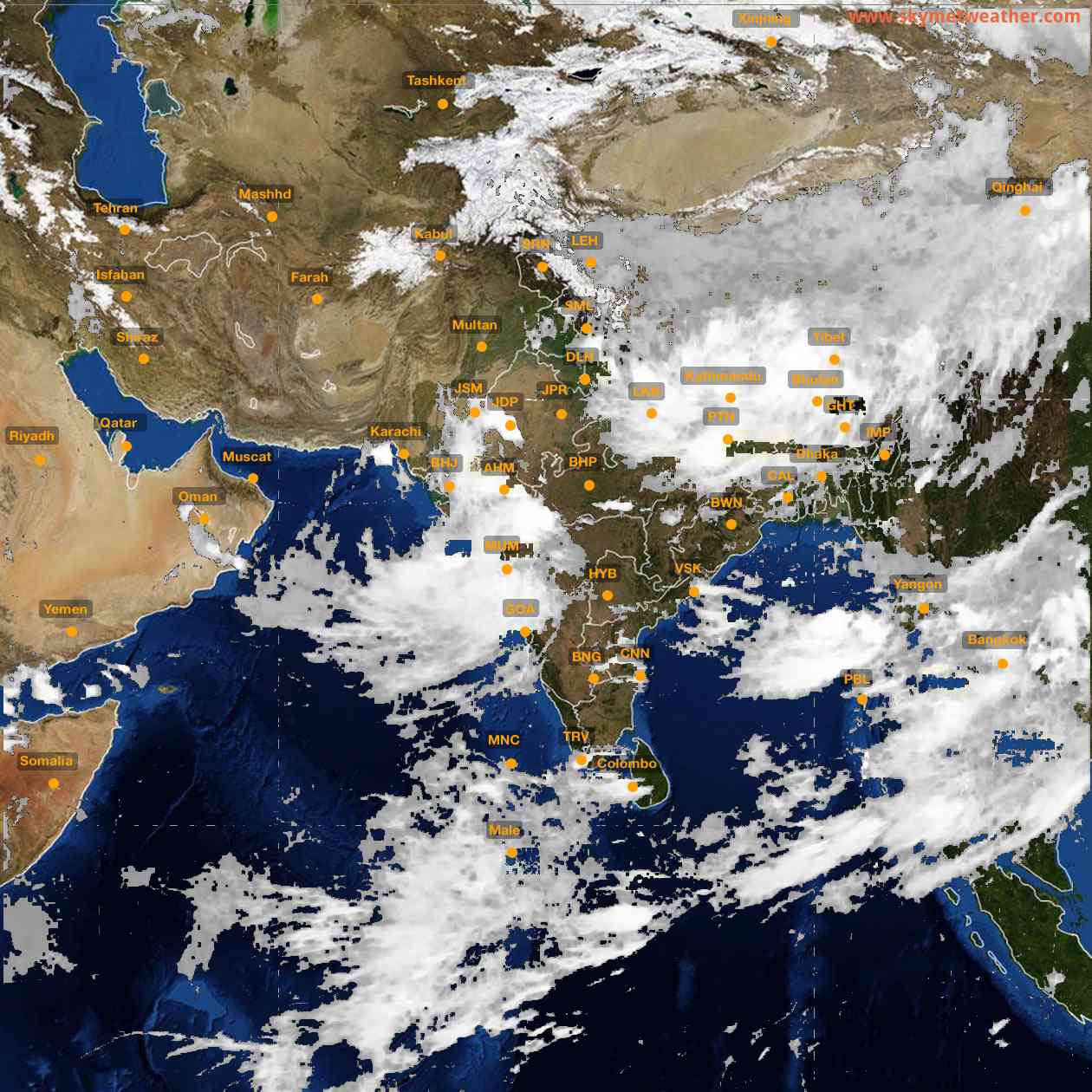 INSAT Weather: Latest Satellite Images And Maps Of India