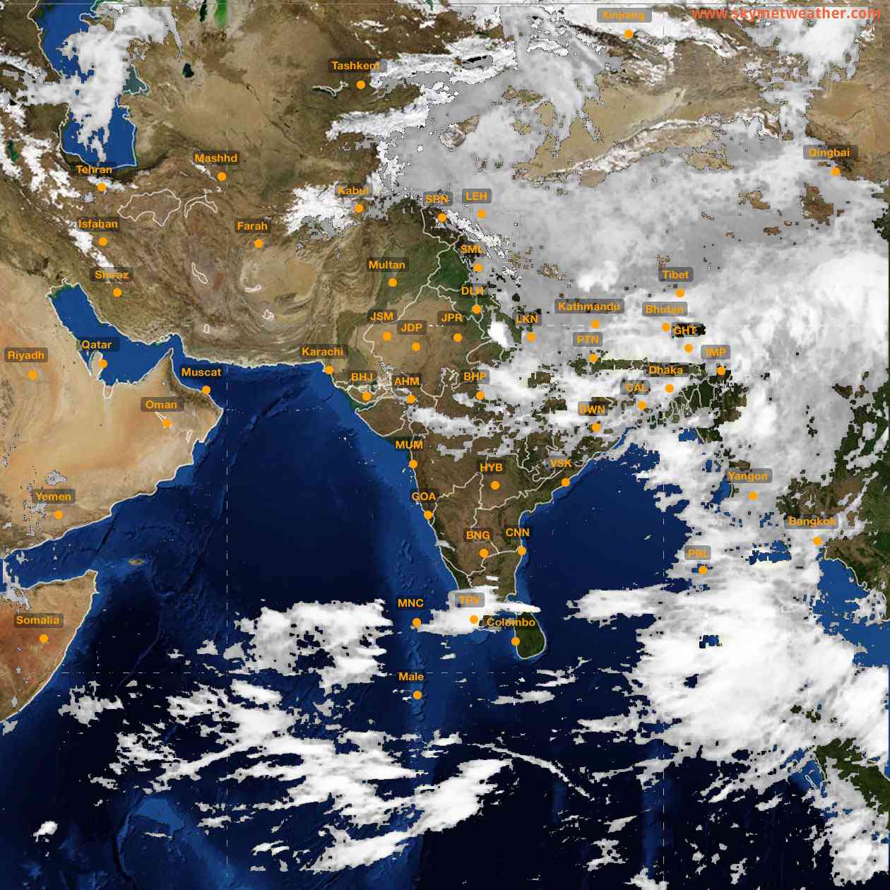 INSAT Weather: Latest Satellite Images And Maps Of India