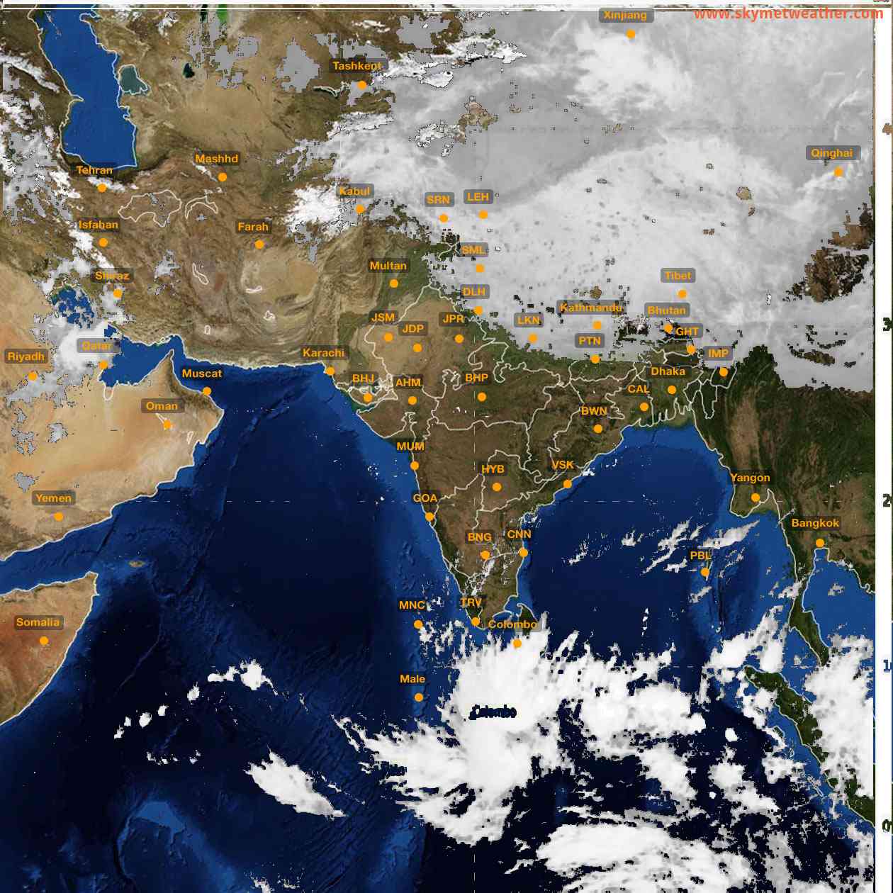 INSAT Weather: Latest Satellite Images And Maps Of India