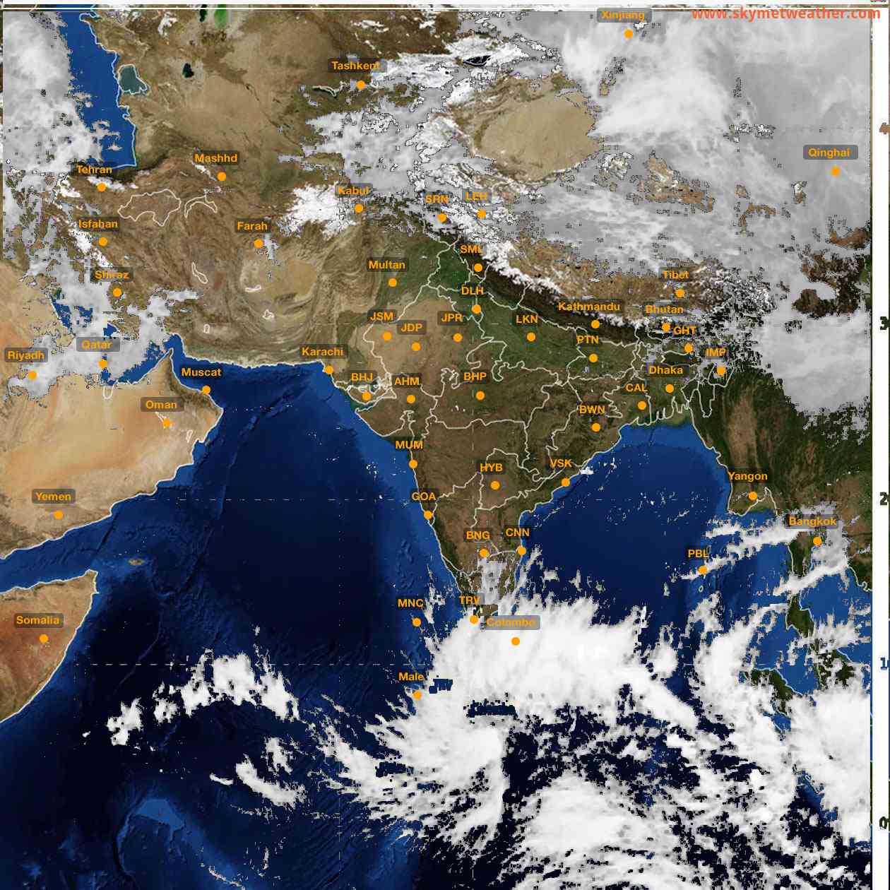 INSAT Weather: Latest Satellite Images And Maps Of India