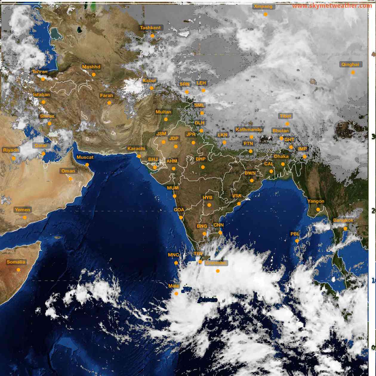 INSAT Weather: Latest Satellite Images And Maps Of India