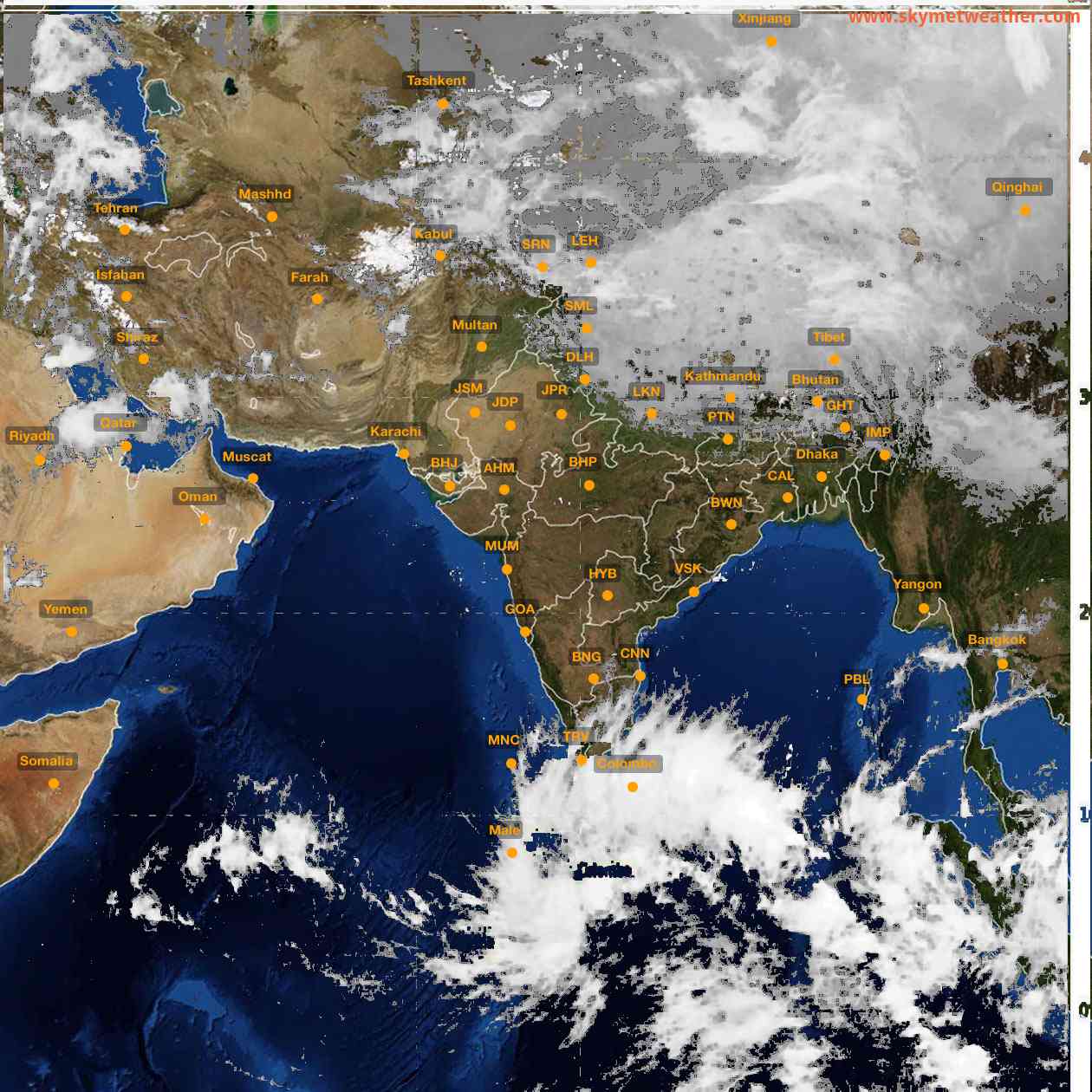 INSAT Weather: Latest Satellite Images And Maps Of India