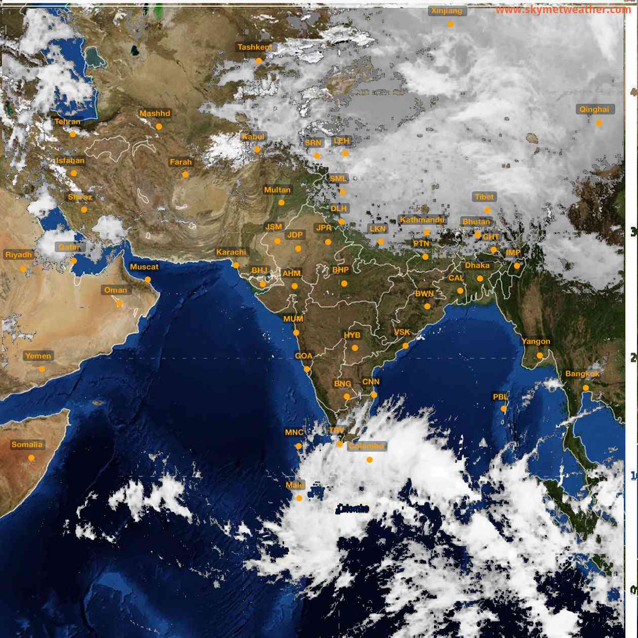 INSAT Weather: Latest Satellite Images And Maps Of India