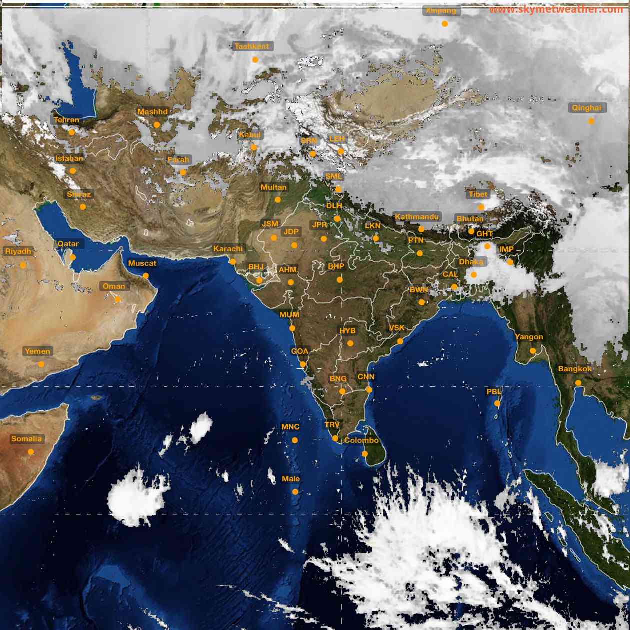 INSAT Weather: Latest Satellite Images And Maps Of India