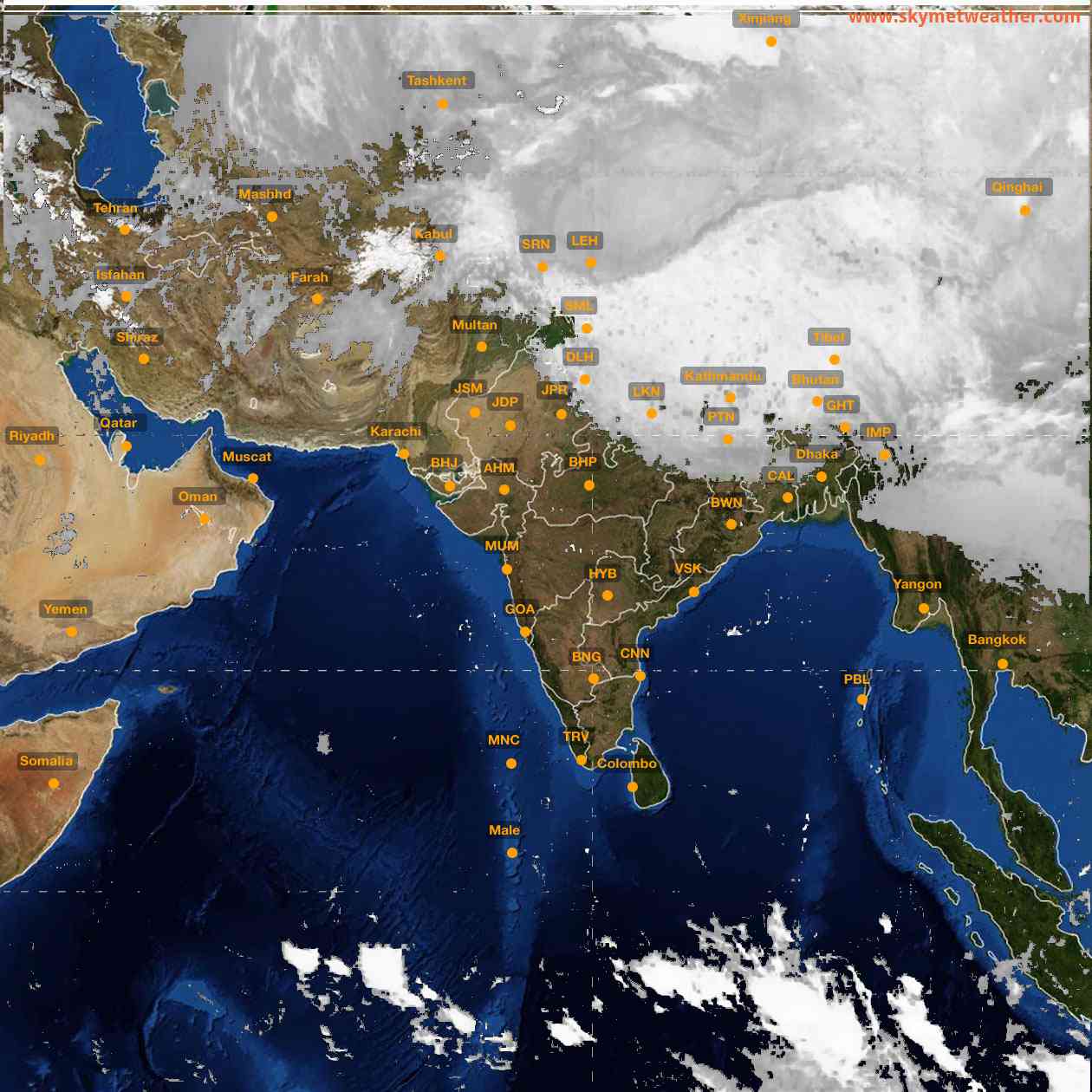 INSAT Weather: Latest Satellite Images And Maps Of India