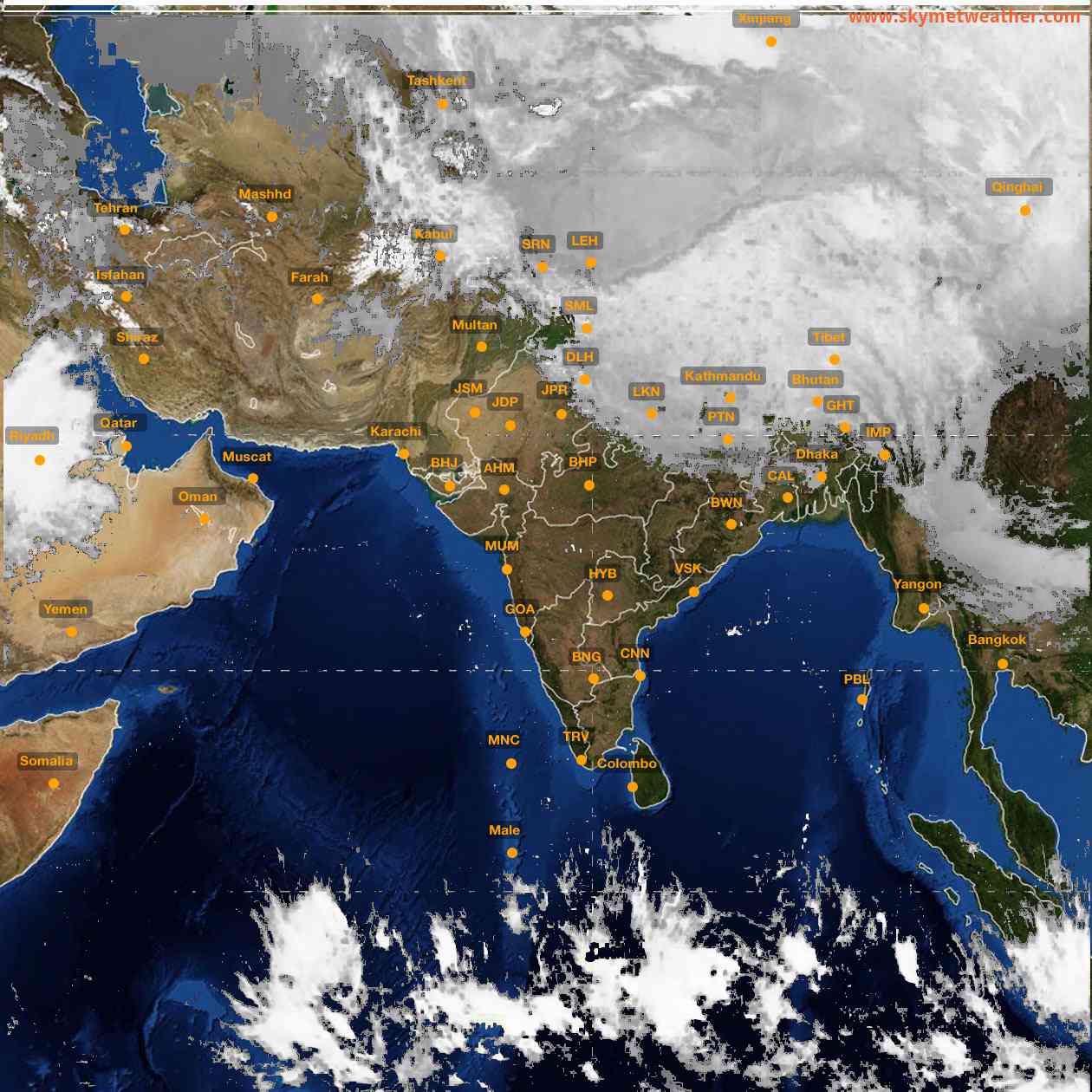 INSAT Weather: Latest Satellite Images And Maps Of India