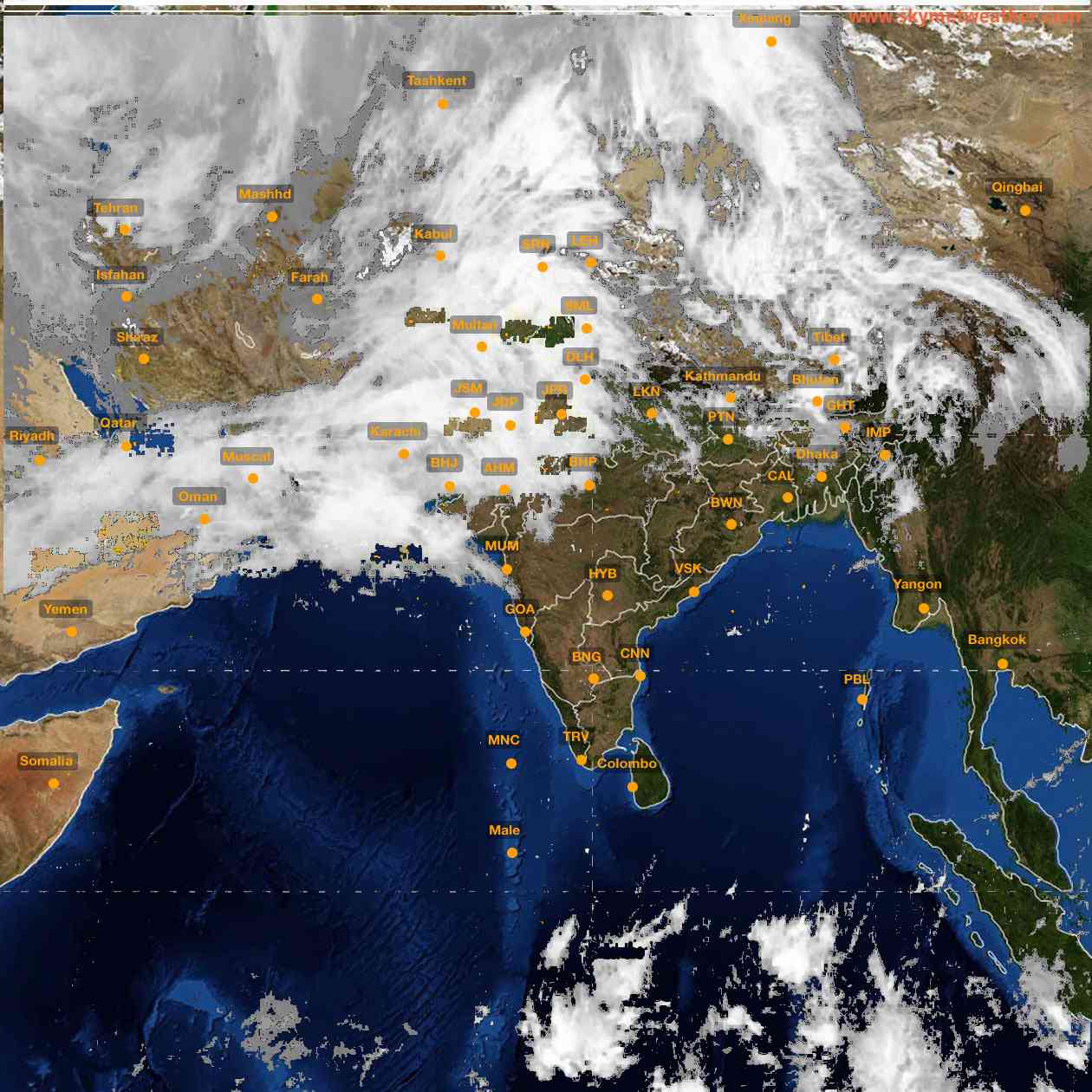 INSAT Weather: Latest Satellite Images And Maps Of India