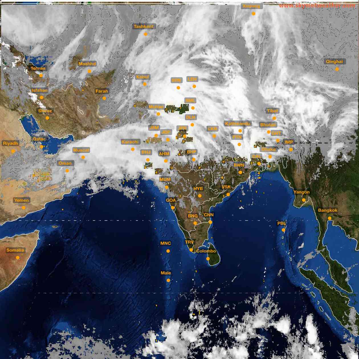 INSAT Weather: Latest Satellite Images And Maps Of India