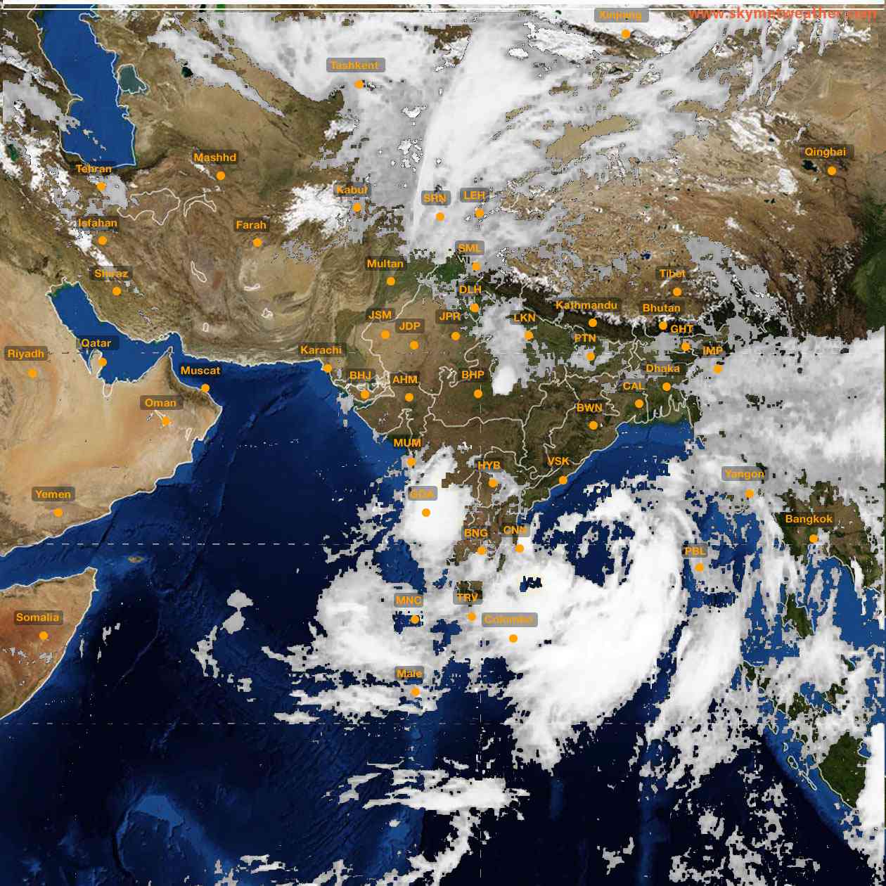 INSAT Weather: Latest Satellite Images And Maps Of India