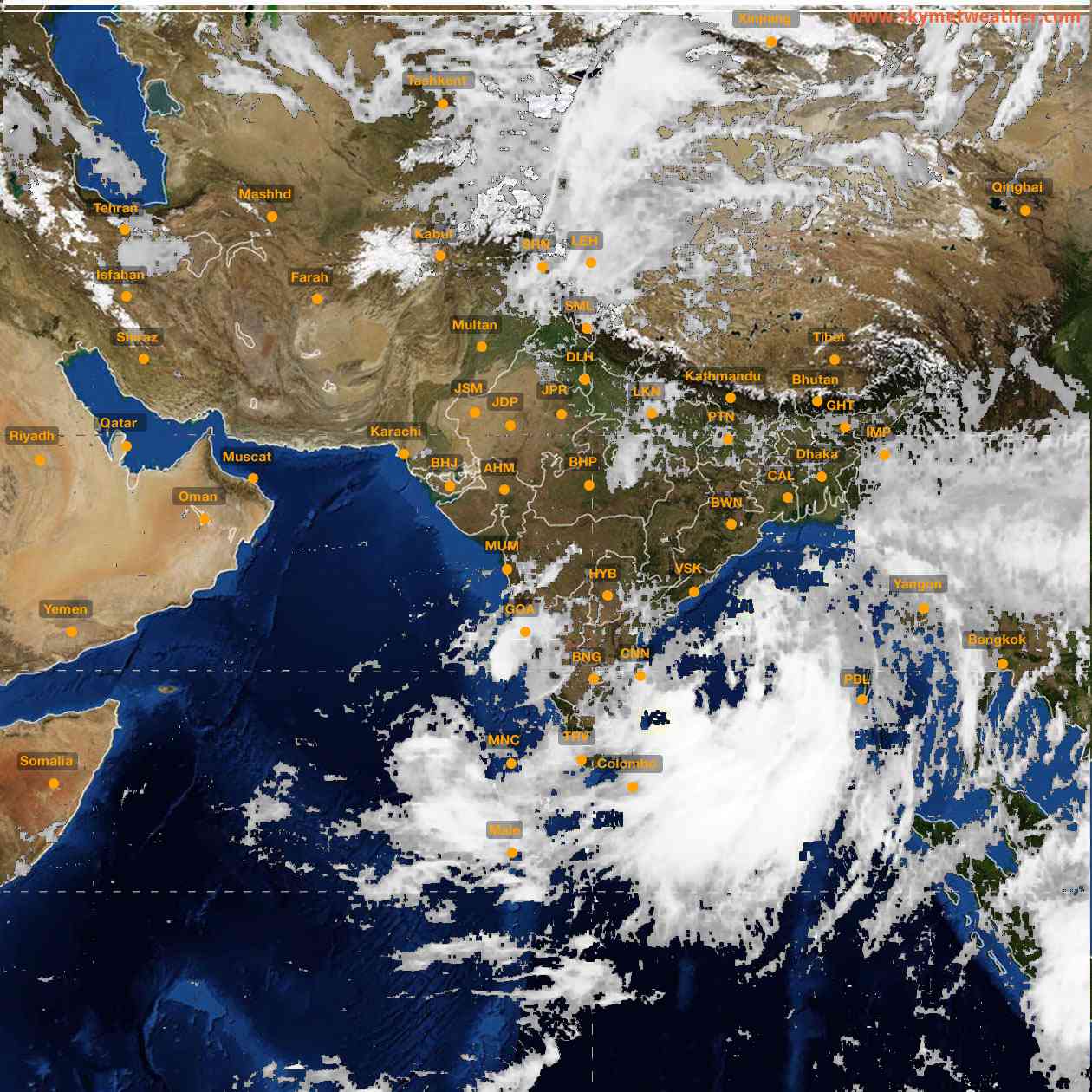 INSAT Weather: Latest Satellite Images And Maps Of India