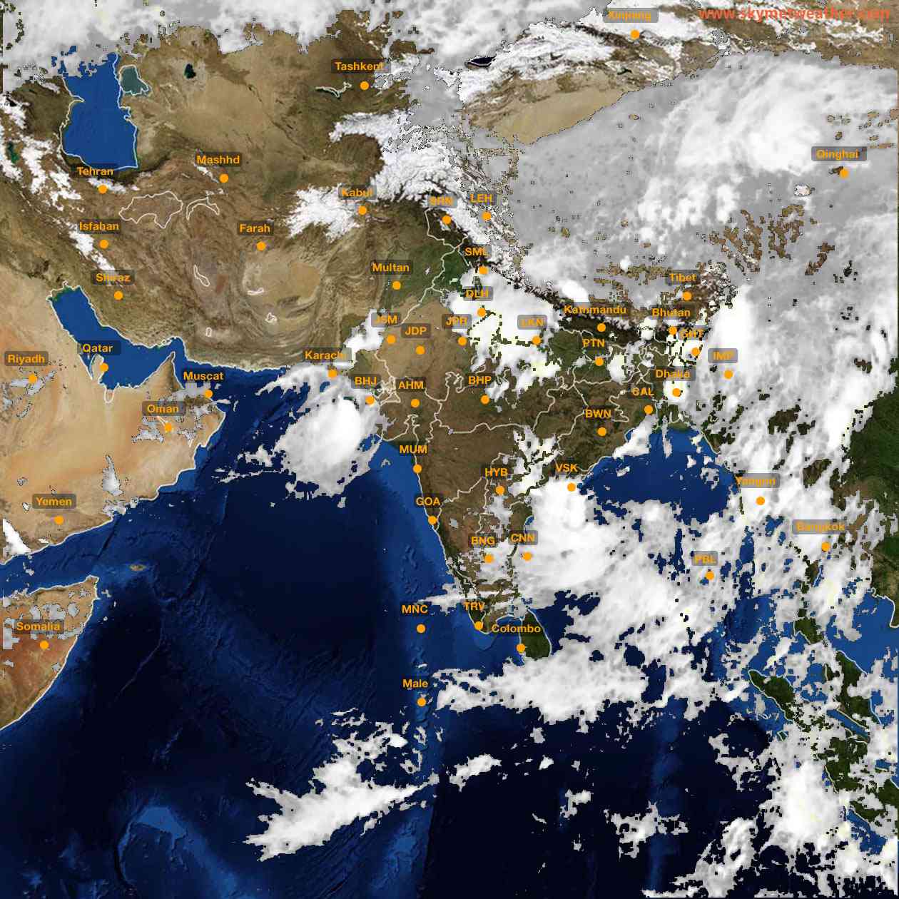 INSAT Weather: Latest Satellite Images And Maps Of India