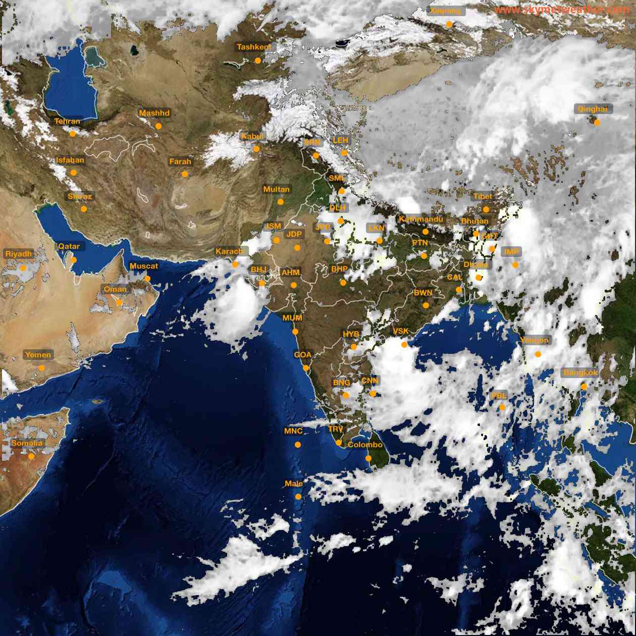 INSAT Weather: Latest Satellite Images And Maps Of India
