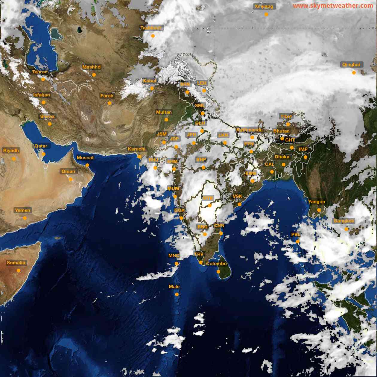 INSAT Weather: Latest Satellite Images And Maps Of India